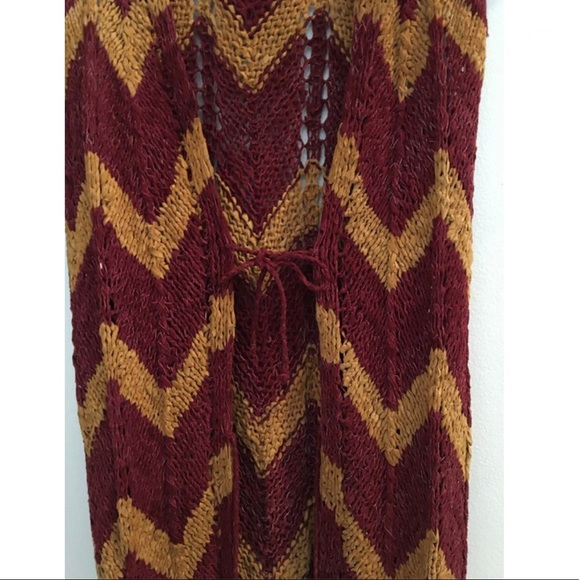 Vintage | Jackets & Coats | Vintage Braided Leather Chevron Print Vest ...